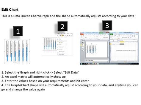 Data Display With Thermometer Column Chart Powerpoint Graph PowerPoint Slide Clipart
