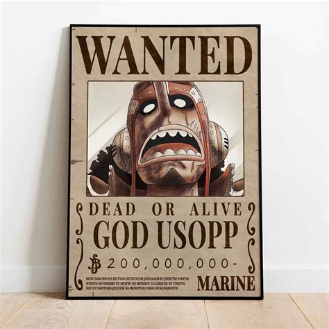 One Piece Usopp Wanted Poster