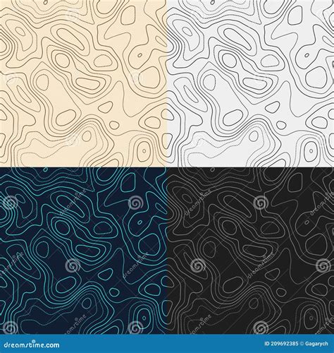 Topography Patterns Vector Illustration 211575856