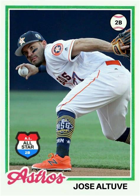 1978 Topps Design José Altuve All Star Baseball Players Mlb Baseball