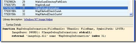 PE Explorer EXE And DLL Inspector Export Function List Viewer Entry