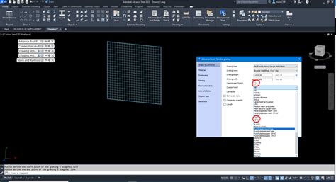 solved how to create wire mesh in advance steel autodesk community