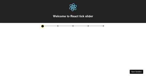 React Tick Slider Example Codesandbox