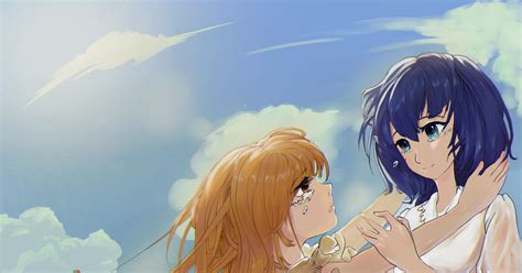 百合イラコン 百合绘画比赛原创作品 来人 喂公子吃饼のイラスト Pixiv