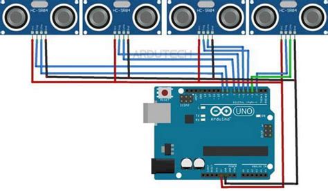 4 Sensor Ultrasonik Dan Arduino