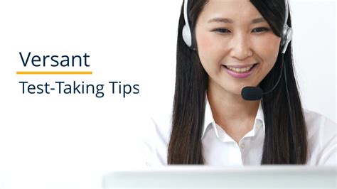 Versant Test Taker Preparation Pearson Languages