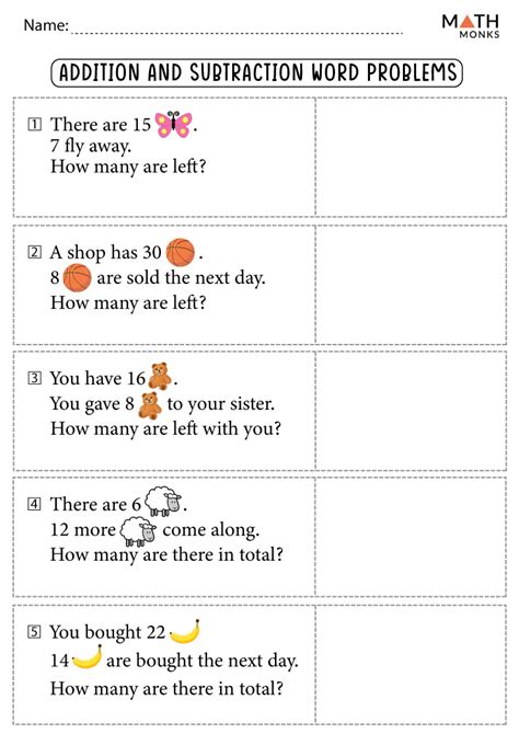 Free Adding And Subtracting Word Problems Worksheet Download Free Adding And Subtracting Word