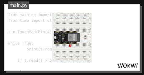 Touchpad Esp32 Wokwi Esp32 Stm32 Arduino Simulator