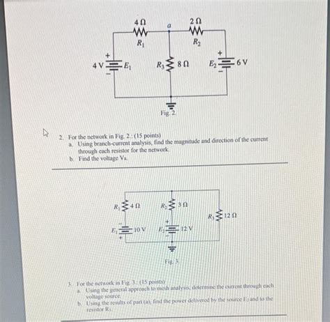 solved 2 for the network in fig 2 15 points a using