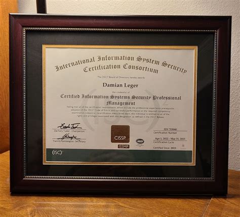 ⚜️damian Leger Cciso Cissp Issmp Crisc Cism Ccsp On Linkedin Its Official Cissp Issmp