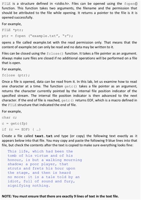 Solved A File 10 Using C Library Functions File 10 In C