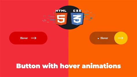 Make A Simple Button With Hover Animations HTML CSS SCSS YouTube