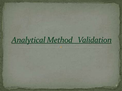 Validation Of Analytical Procedures Q2r2 Pptx Chemistry Science