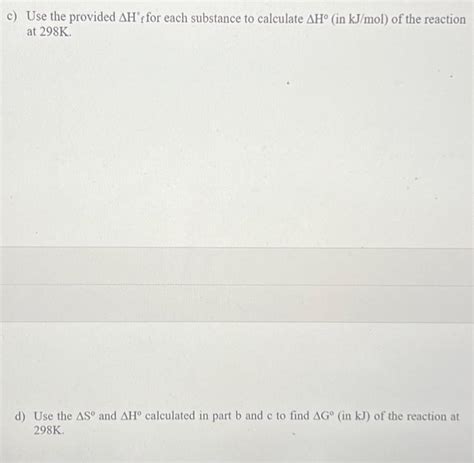 Solved Consider The Following Reaction Occurring At 298 K