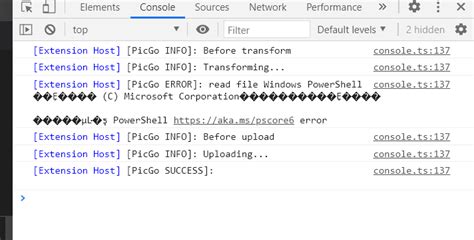 Picgo Error Read File Windows Powershell Issue Picgo Vs