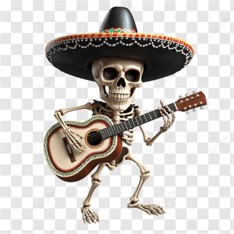 기타를 들고 있는 해골 장난스럽고 재미있는 음악적 트위스트 기타와 해골 음악적 트위스트와 함께 장난스럽고 재미있는 음악 Png 일러스트 및 이미지 에 대한 무료