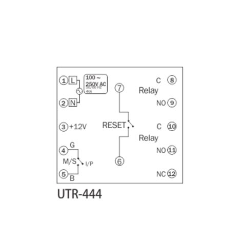 Panel Meter Controller Multispan UTR 444 Programmable Timer For