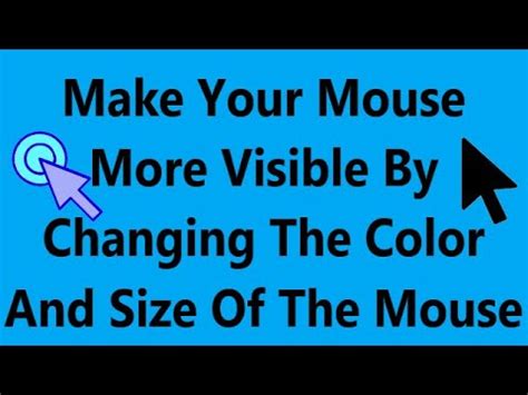 How To Change Your Cursor Color On Windows Step By Step Pc Youtube