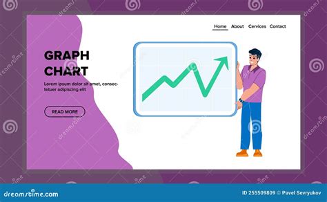 Graph Chart Vector Stock Illustration Illustration Of Flat 255509809