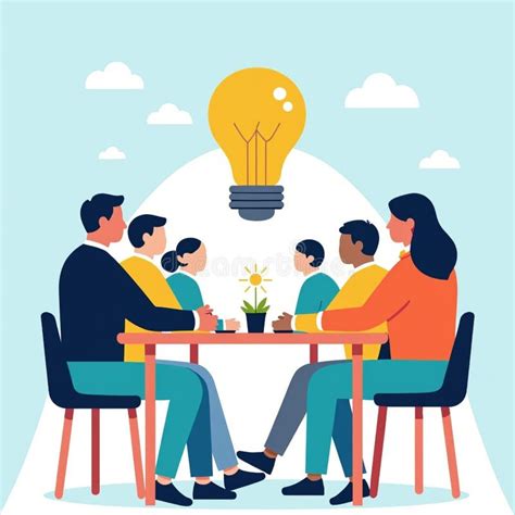 Consensus Driven Decision Making Stock Illustration Illustration Of