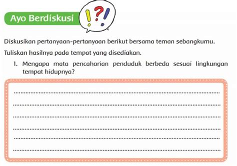 Jawaban Mengapa Mata Pencaharian Penduduk Berbeda Sesuai Lingkungan