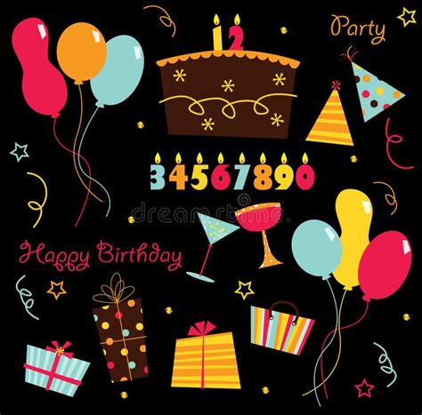 Cute Party Essentials Stock Illustrations 288 Cute Party Essentials