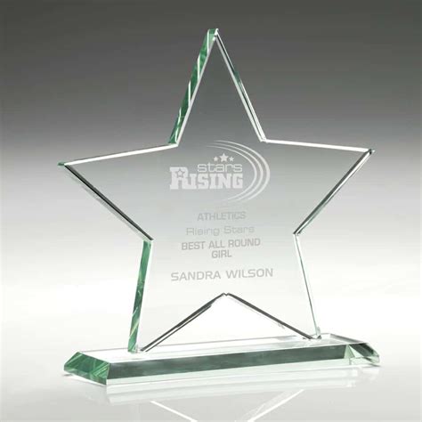 Glass Star Plaque From Robert Chapman Presentations