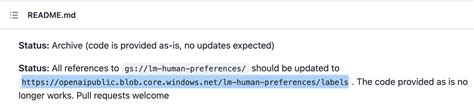 The Link In Readme Is Broke Issue 21 Openai Lm Human Preferences