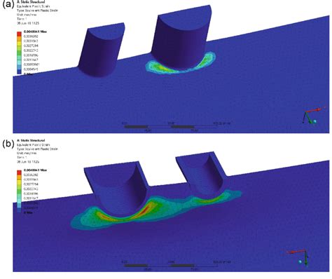 Equivalent Strain Distribution On Vessel For Internal Pressure Of 15