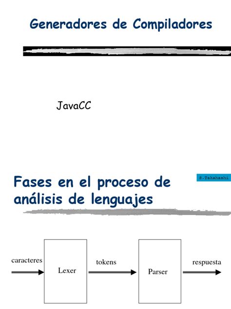 Javacc Sintaxis Pdf Analizando Compilador