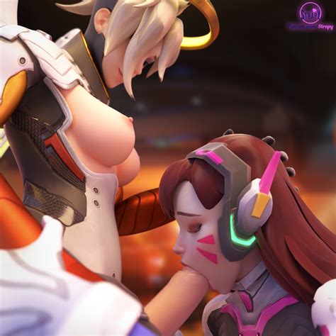Rule 34 3d Areolae Blender Breasts Dva Dickgirl Erection Fellatio