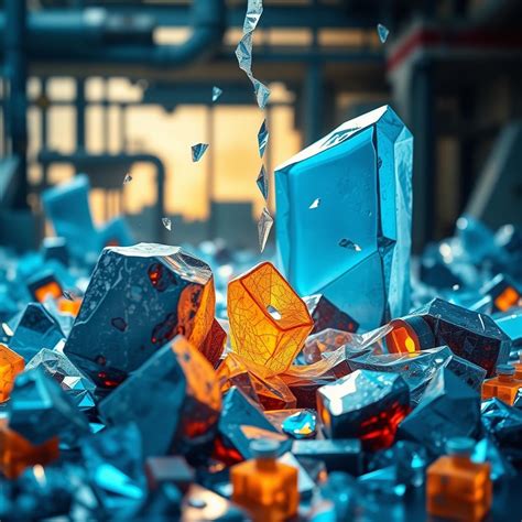 Intricate Abstract Of Cracking Plastic