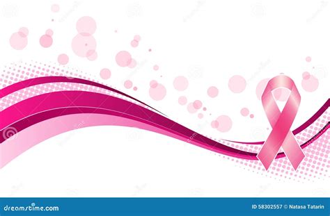Breast Cancer Awareness Background Stock Vector Illustration Of
