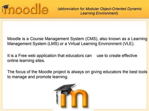 Gnomio Moodle Learning Management System Ppt