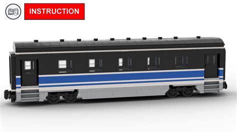 LEGO Train Instruction Wagon Passager Passenger Wagon V MOC