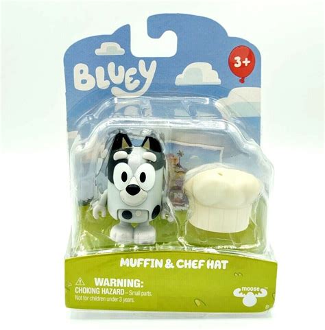 Bluey Figure Grannies Bingo Indy And Salad Muffin And Chef Hat Bingo