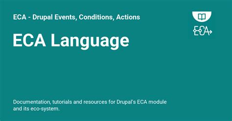 Eca Language Eca Drupal Events Conditions Actions