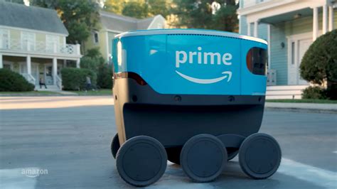 This Is Amazon Scout The Autonomous Blue Delivery Bot Roaming One
