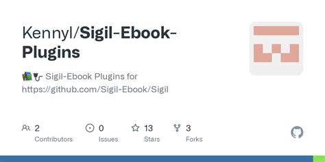 GitHub Kennyl Sigil Ebook Plugins Sigil Ebook Plugins For Https Github Sigil Ebook Sigil