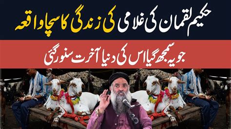 Hakeem Luqman Ki Gulami Ki Zindgi Ka Sacha Waqia Dr Sharafat Ali