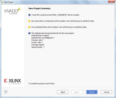 Getting Started With Vivado Design Suite For EDGE Series FPGA Kit