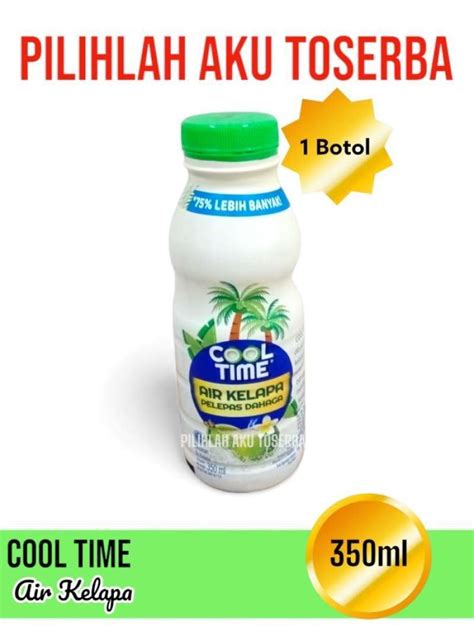 Promo Cool Time Coconut Water Air Kelapa 350 Ml 1 Dus Isi 12 Btl