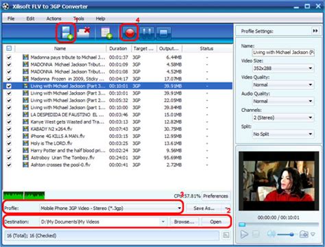 Xilisoft Flv To 3gp Converter Tutorial Convert Flv To 3gp