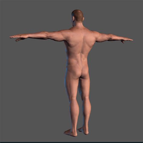 Naked Man Character D Model By IGOR