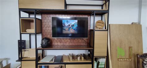 Стелаж у стилі лофт від виробника Металевий каркас та деревяні полички Виготовлення у Львові