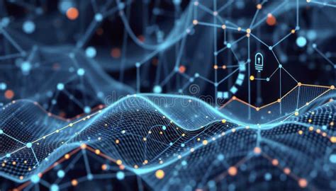 Data Fabric Analytics Artificial Intelligence Technology Background Stock Illustration