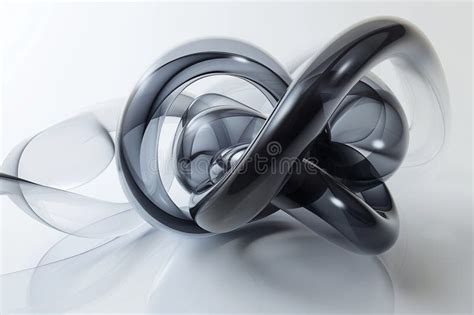 Abstract Geometric Shapes Glass Shapes In Shades Of Black For Product