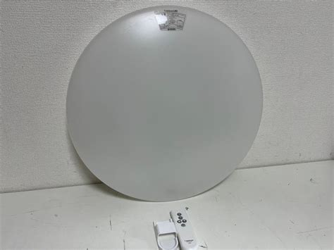 【目立った傷や汚れなし】ドウシシャ Luminous ルミナス Ledシーリングライト 6畳用 調光 W50 V06dx 昼光色リモコン付き