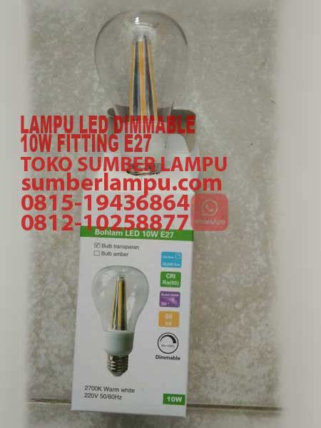 Lampu Led Bisa Dimmer 10 Watt E27 Dimmable Bulb
