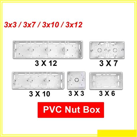 Pvc Nut Box Surface Type 3x3 3x6 3x7 3x10 3 X12 Switch Base